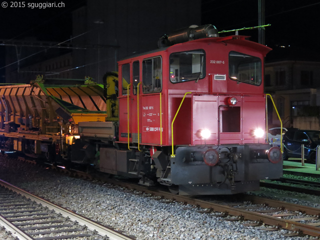 sguggiari.ch | Fotografie ferroviarie | FFS Tm 232 007-5, Giubiasco [2015]
